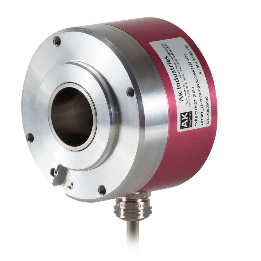 CIO90T – Codeur incrémental ⌀90 / axe traversant - AK Industries